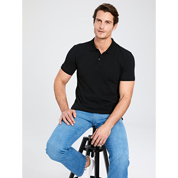 Polo Yaka Kısa Kollu Basic Pike Tişört