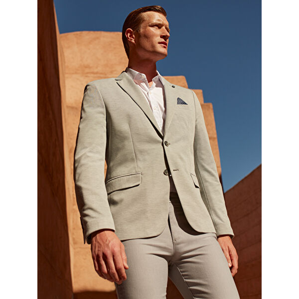 Dar Kalıp Erkek Blazer Ceket