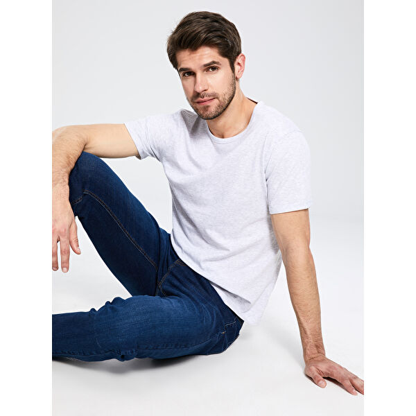 Slim Fit Bisiklet Yaka Basic Tişört