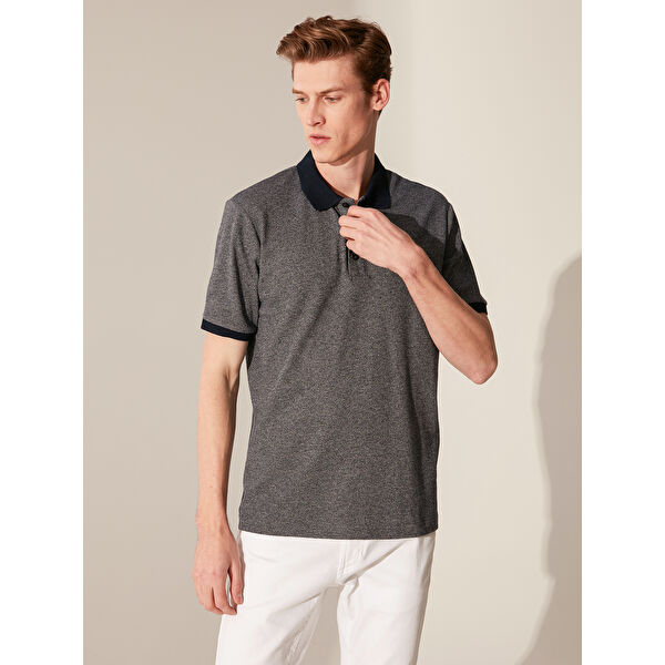 Polo Yaka Kısa Kollu Penye Tişört