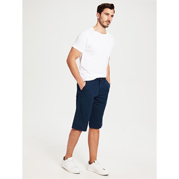 Regular Fit Basic Bermuda Erkek Şort Regular Fit Basic Bermuda Erkek Şort