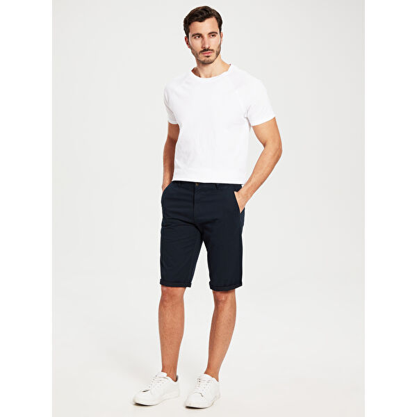 Regular Fit Basic Bermuda Erkek Şort Regular Fit Basic Bermuda Erkek Şort