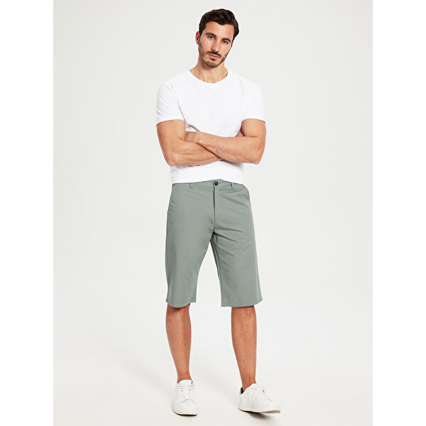 Regular Fit Basic Bermuda Erkek Şort Regular Fit Basic Bermuda Erkek Şort