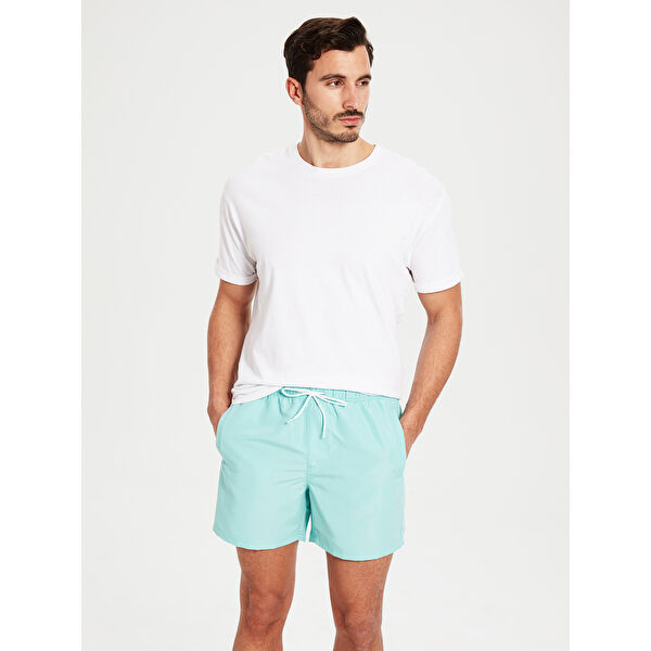 Diz Üstü Boy Basic Deniz Şortu