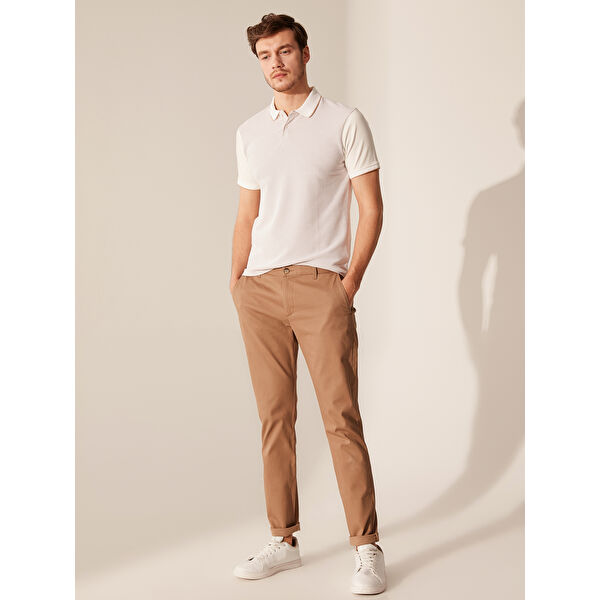 Slim Fit Dokulu Erkek Pantolon