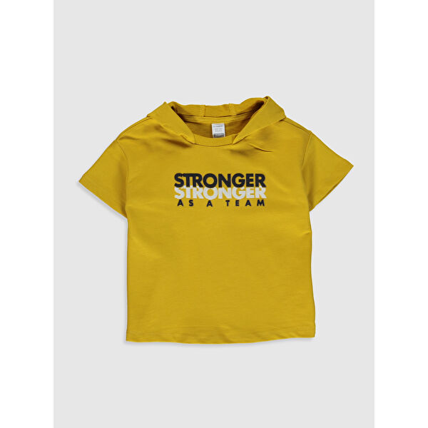 Erkek Bebek Slogan Yazı Baskılı Sweatshirt Baba Oğul Kombini