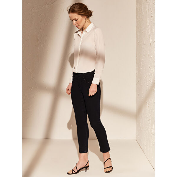 Yüksek Bel Süper Skinny Fit Kadın Jean Pantolon