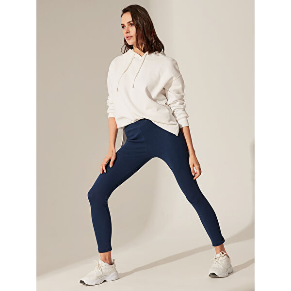 Pamuklu Uzun Basic Kadın Tayt