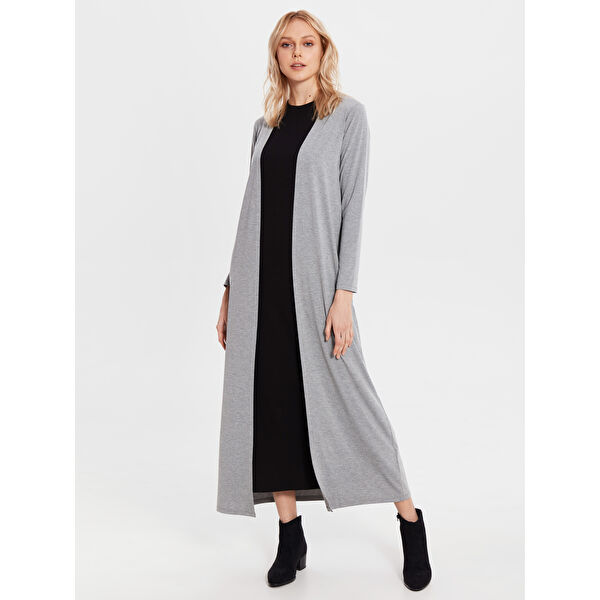 Uzun Esnek Viskon Kadın Elbise