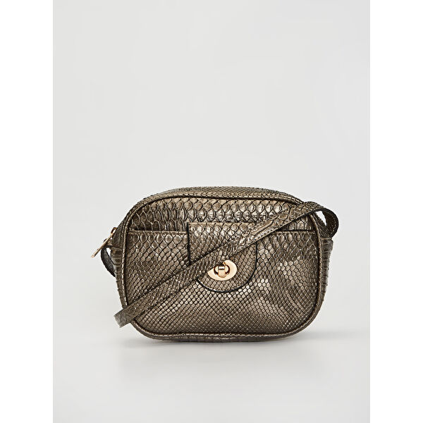 Yılan Derisi Görünümlü Omuz Çantası