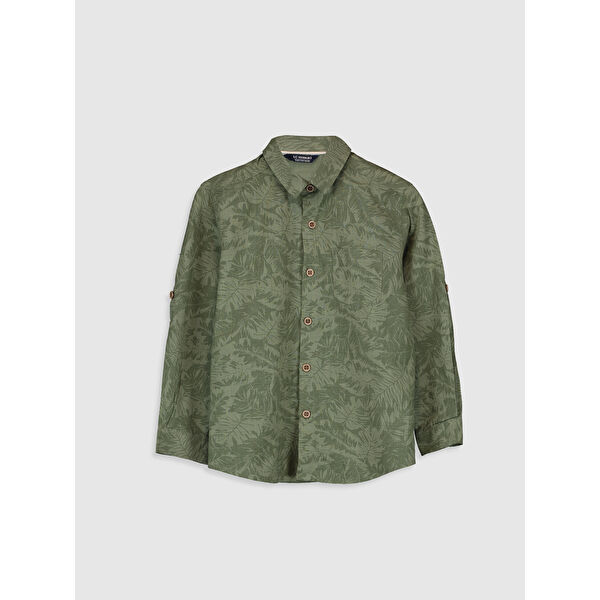 Uzun Kollu Poplin Erkek Çocuk Gömlek