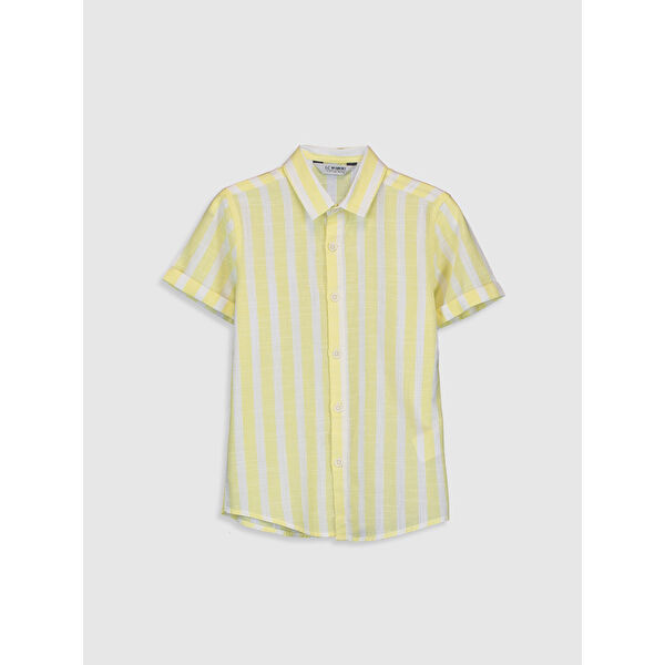 Erkek Çocuk Çizgili Poplin Gömlek