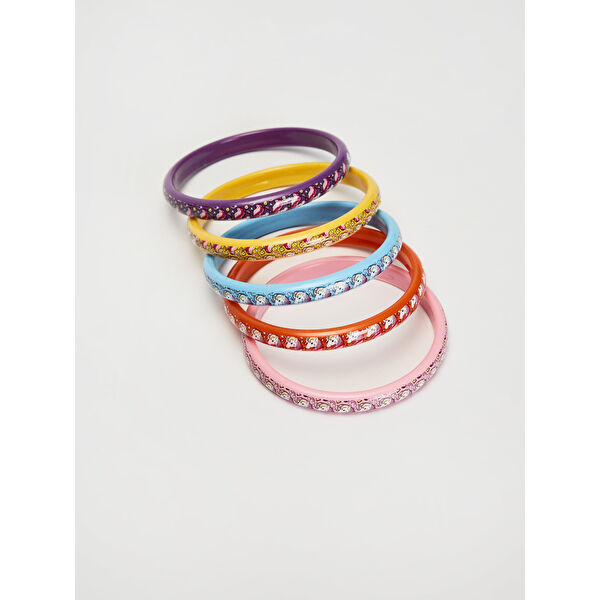 Kız Çocuk Baskılı Bilezik 5'li