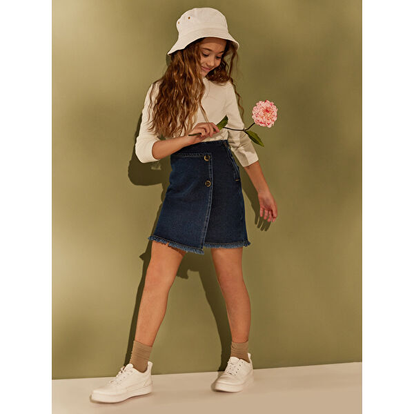 Kız Çocuk Jean Etek