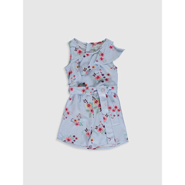 Bisiklet Yaka Kız Çocuk Tulum