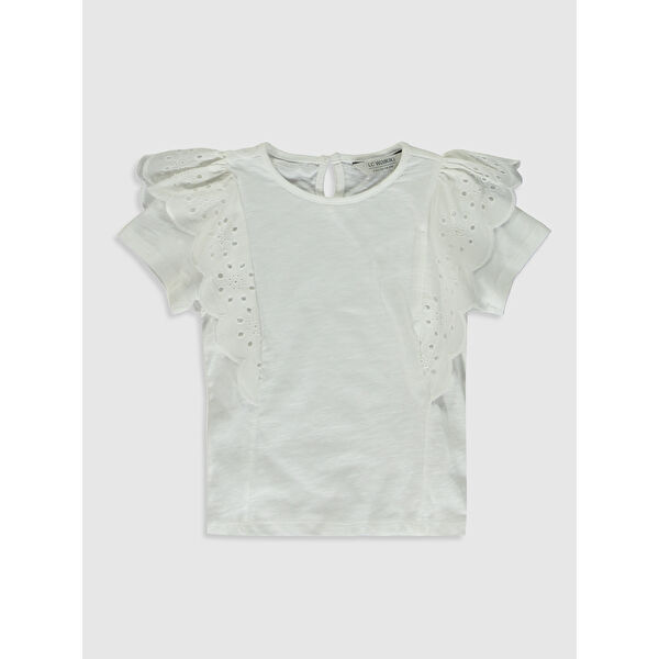 Kız Çocuk Fisto Detaylı Pamuklu Basic Tişört