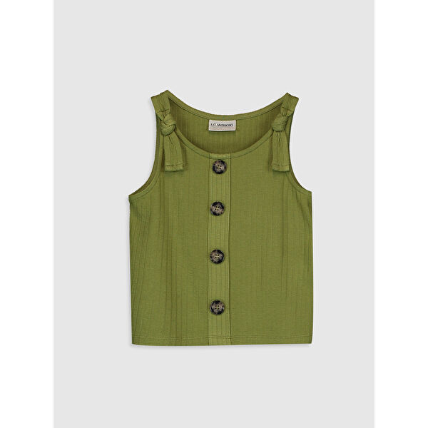 Bisiklet Yaka Kız Çocuk Atlet