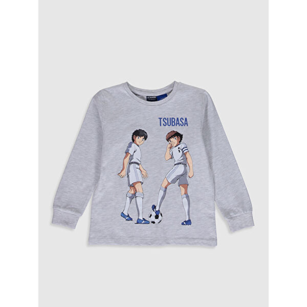 Erkek Çocuk Tsubasa Baskılı T-Shirt Erkek Çocuk Tsubasa Baskılı T-Shirt