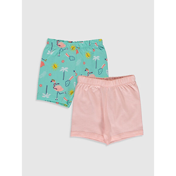 Kız Bebek Pamuklu Şort 2'li