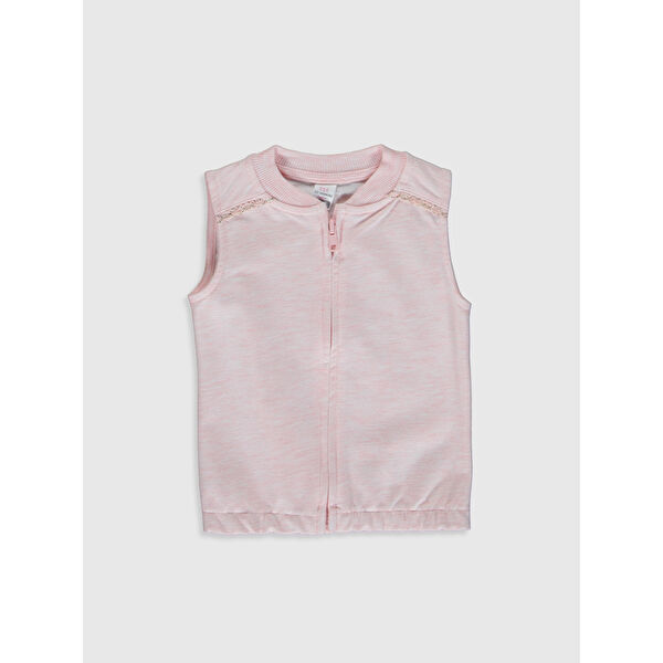 Bisiklet Yaka Kız Bebek Yelek