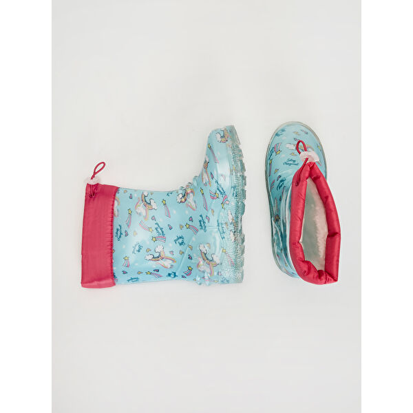 Kız Bebek Baskılı Yağmur Botu