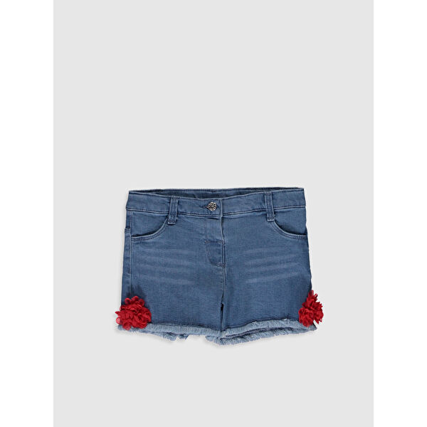 Comfort Fit Basic Kız Bebek Jean Şort