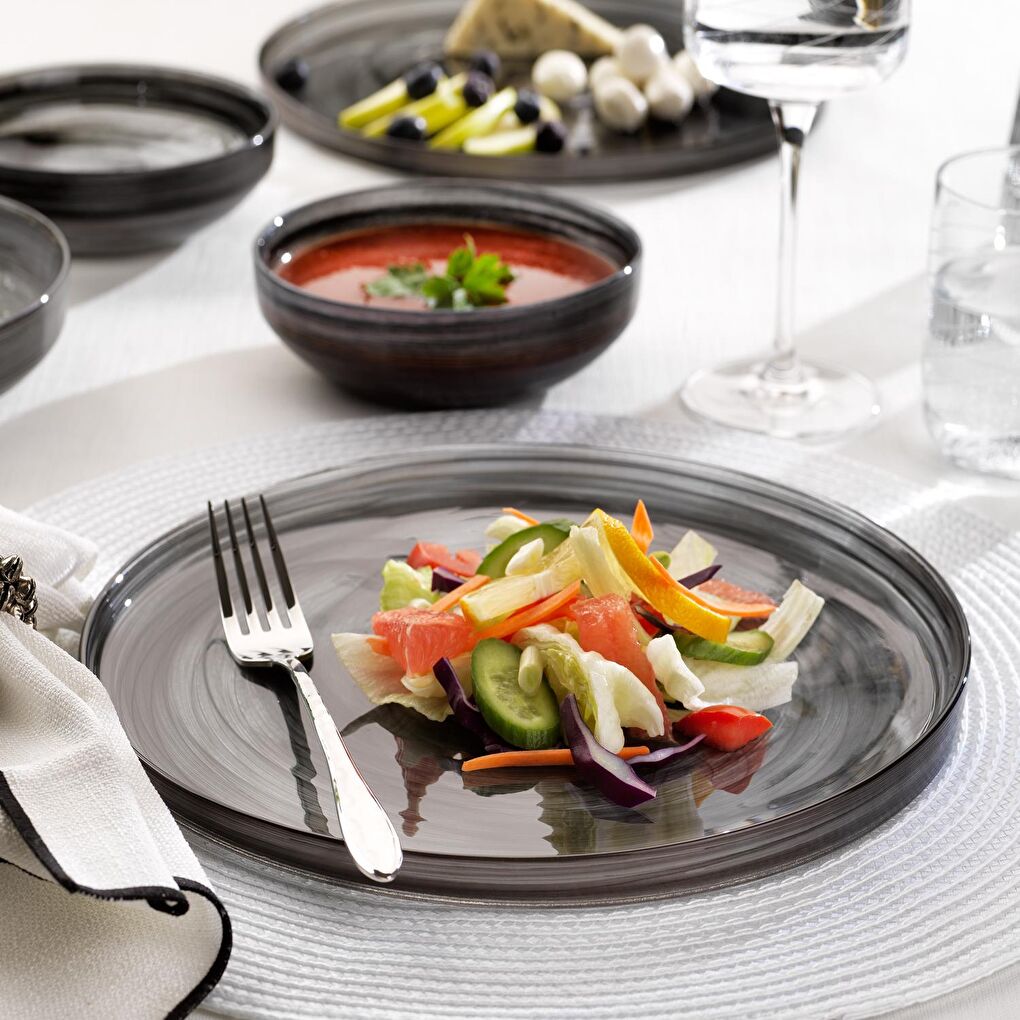 SİYAH Lucid Yemek Takımı 18 Parça-Siyah - S000162963-19351 | LCW