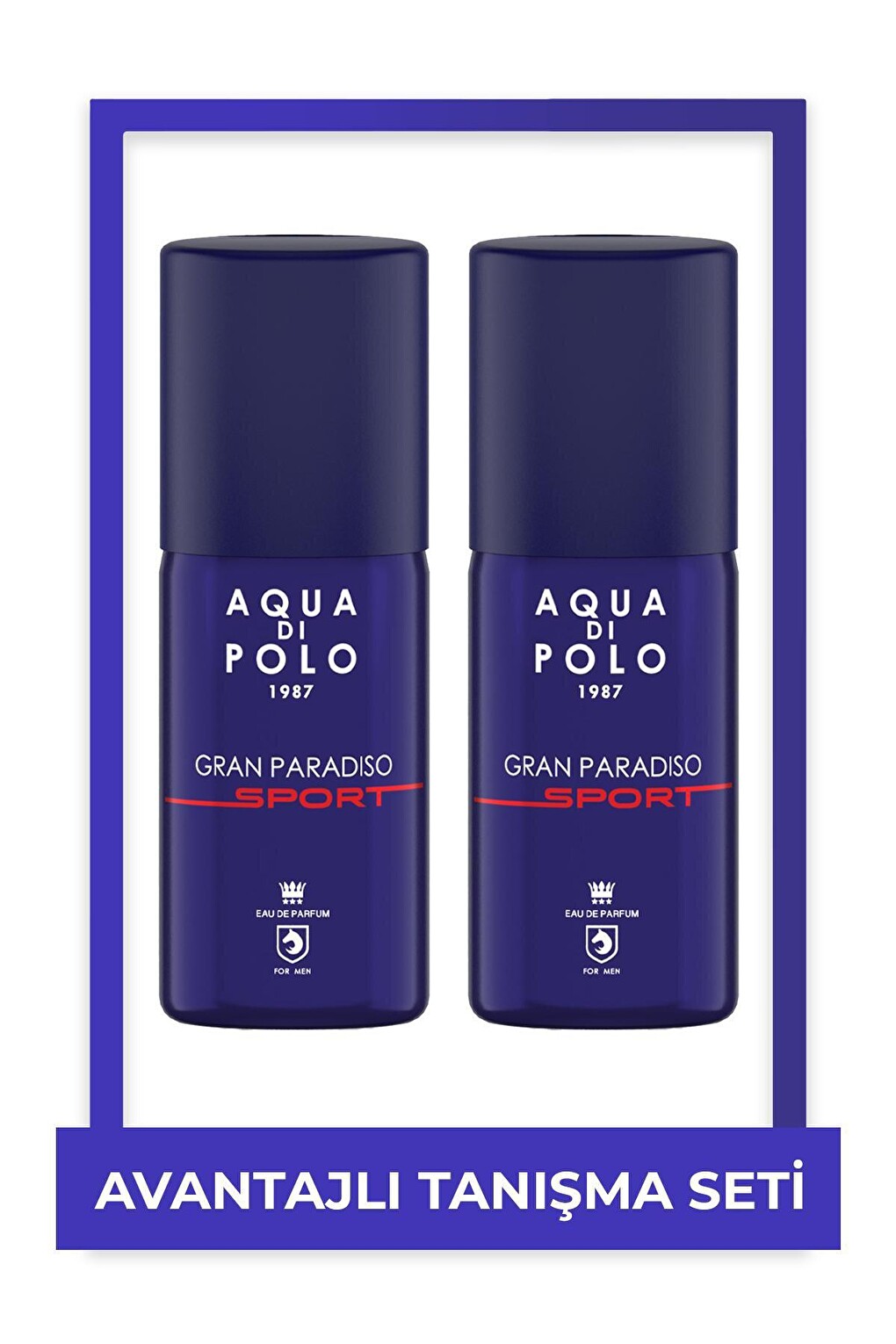 YEŞİL Gran Paradiso Sport Metal Şişe 100 ml Edp 2'li Erkek Parfüm Seti ...