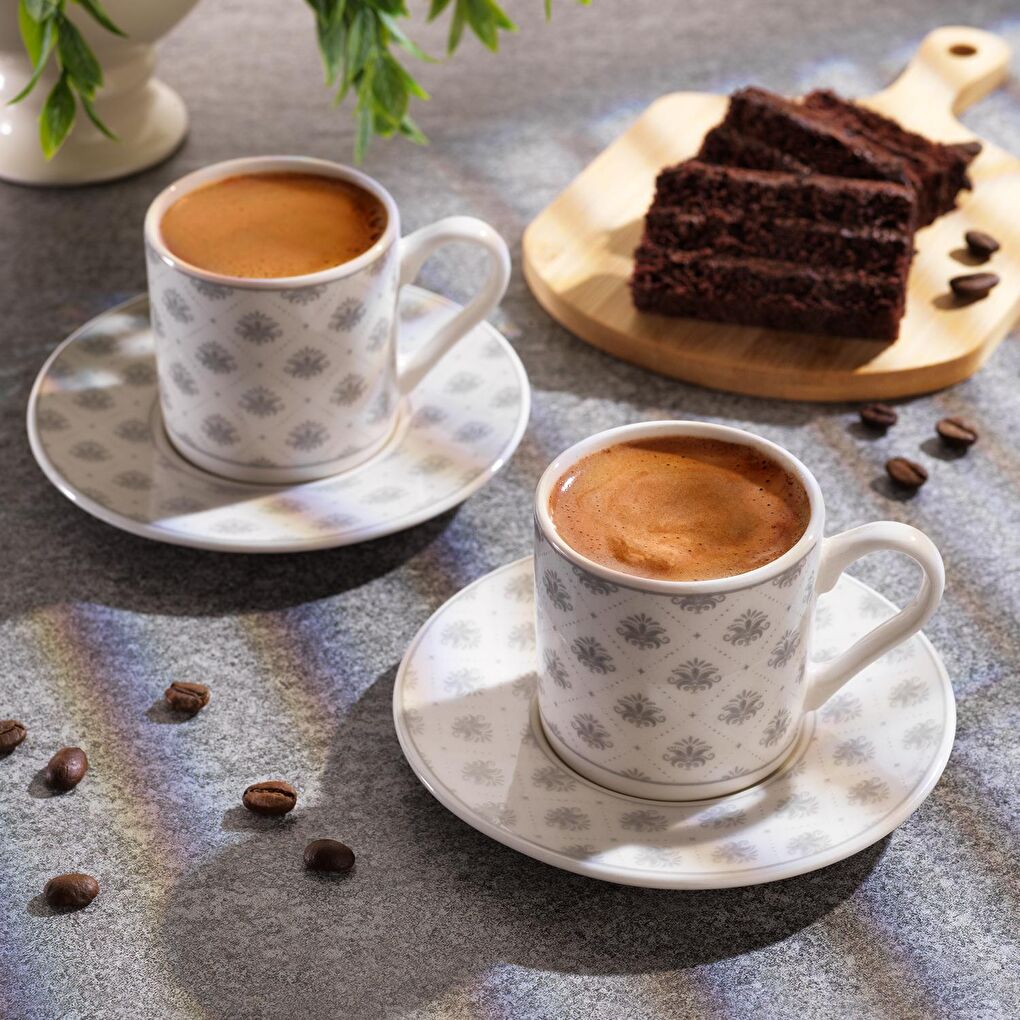 GRİ Magic Line 2 Kişilik Kahve Fincan Seti 4 Parça-Gri - S000151500 ...