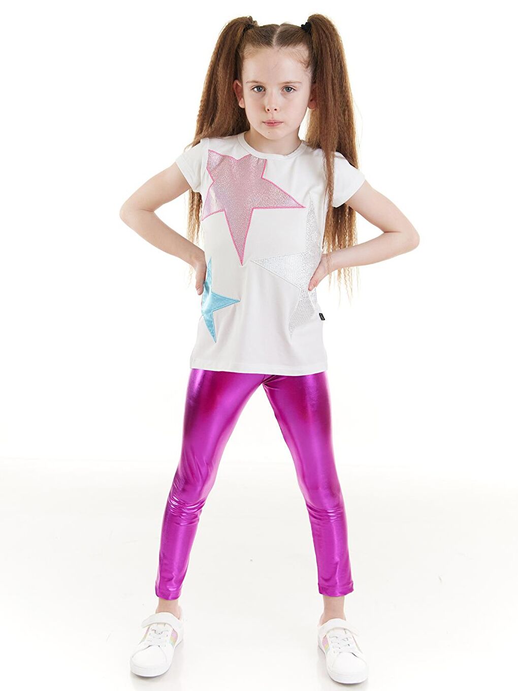FUŞYA Shiny Parlak Kız Çocuk Disko Tayt - S000063795-18686 | LCW