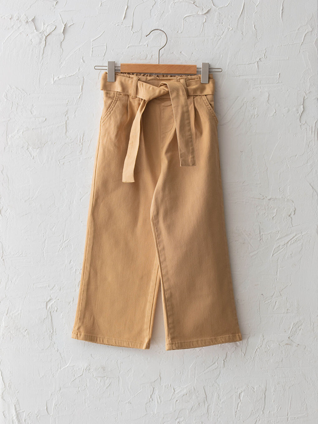 BEJ Basic Bol Paça Gabardin Kız Çocuk Pantolon - S1AN58Z4-GFE | LCW