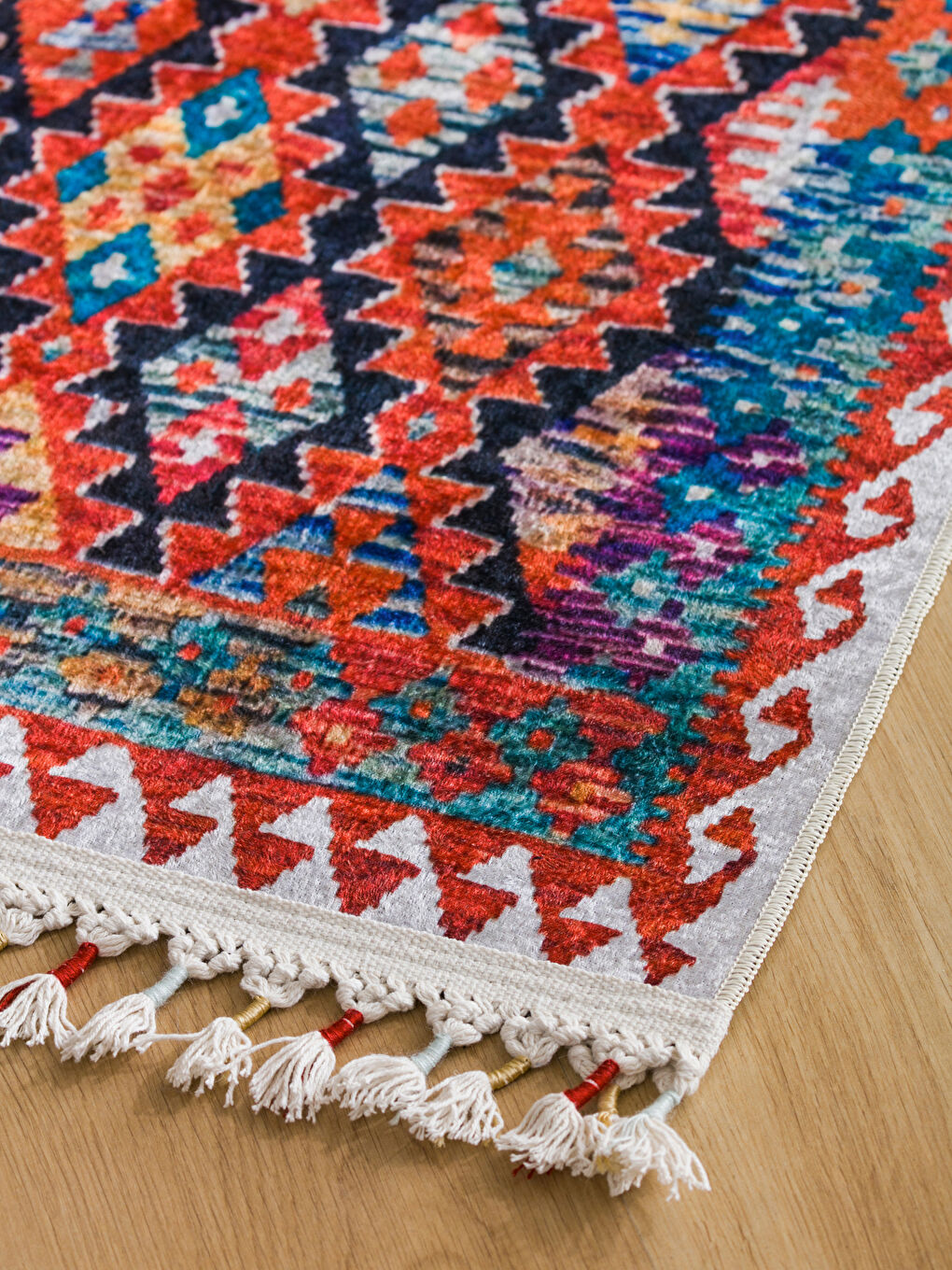 Ethnic Patterned Carpet 80x150 Cm -S4FH46Z8-F9C - S4FH46Z8-F9C - LC Waikiki