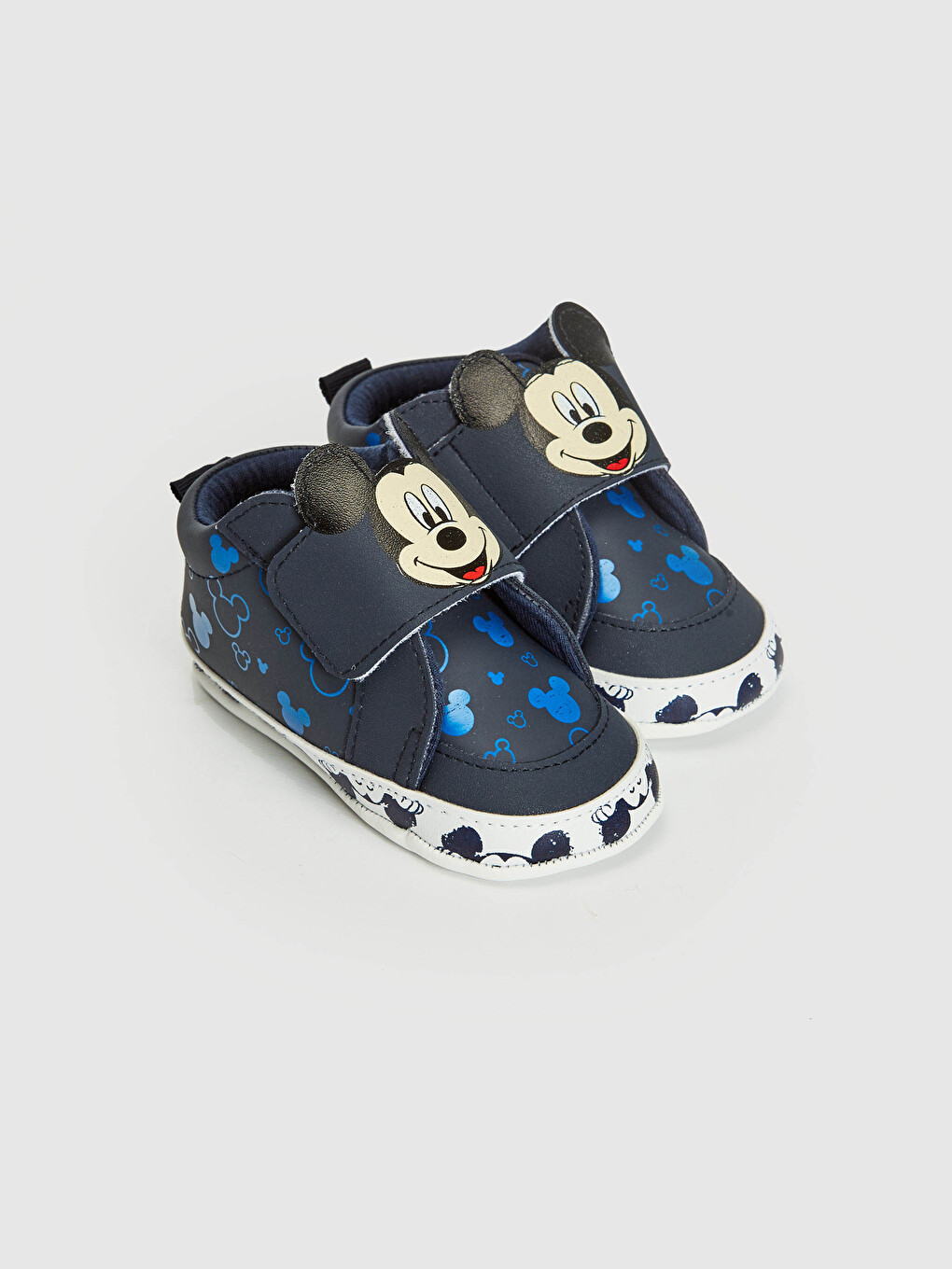 LACİVERT Erkek Bebek Mickey Mouse Lisanslı Yürüme Öncesi Ev Ayakkabısı ...
