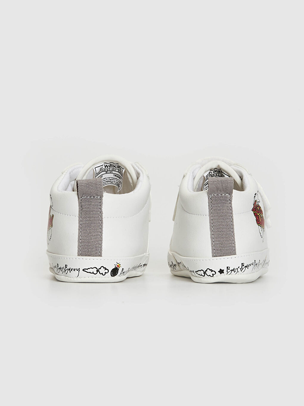 BEYAZ Erkek Bebek Looney Tunes Lisanslı Yürüme Öncesi Ayakkabı ...