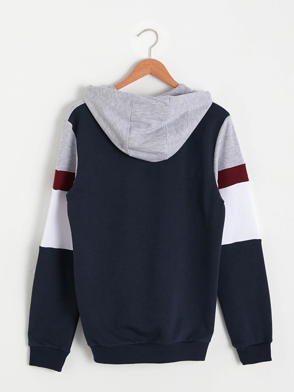 Hooded Color Block Hoodie -0WEO26Z8-LAL - 0WEO26Z8-LAL - LC Waikiki