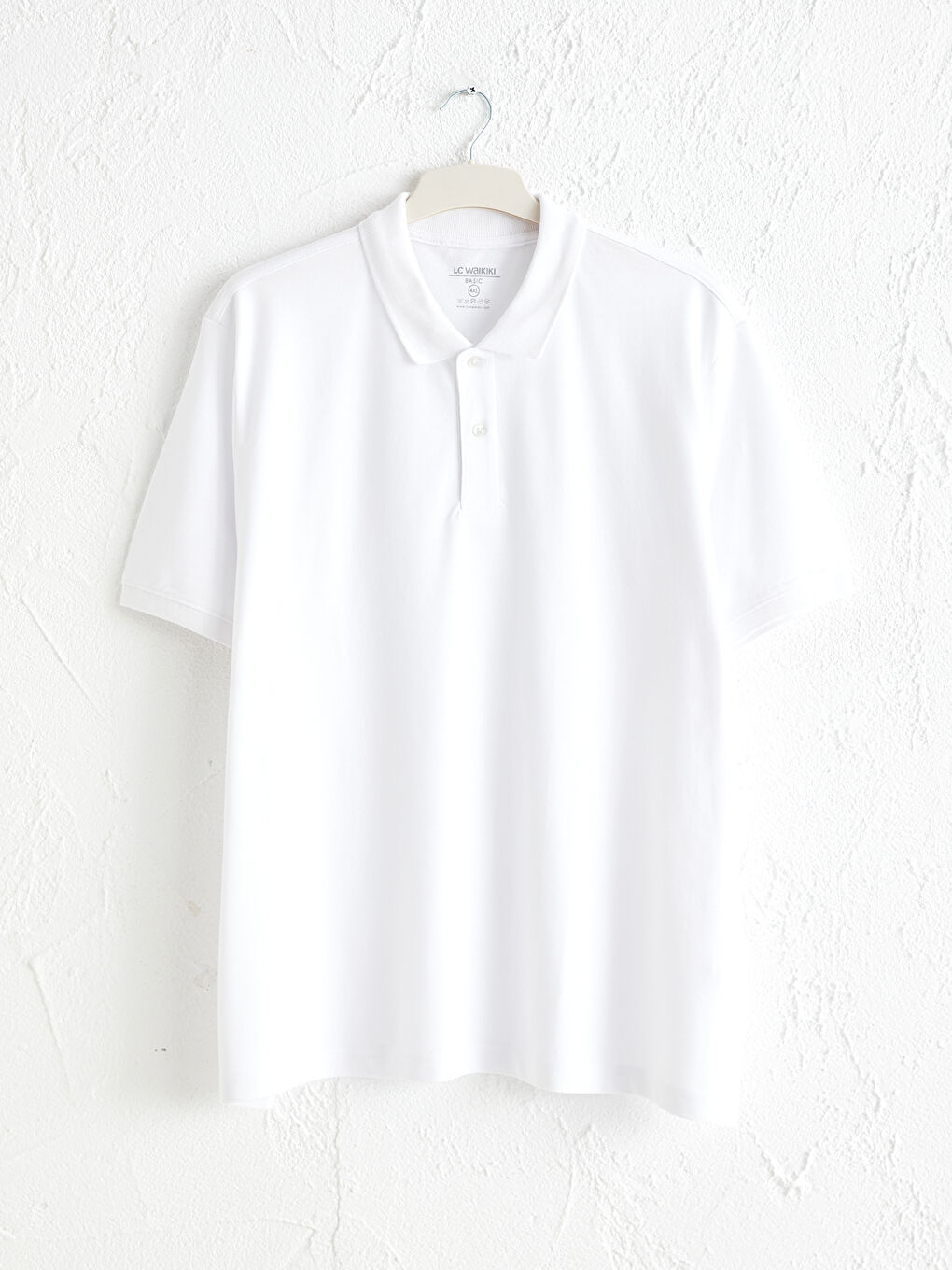 BEYAZ Polo Yaka Kısa Kollu Basic Pike Tişört - 0WGG14Z8-K7U | LCW