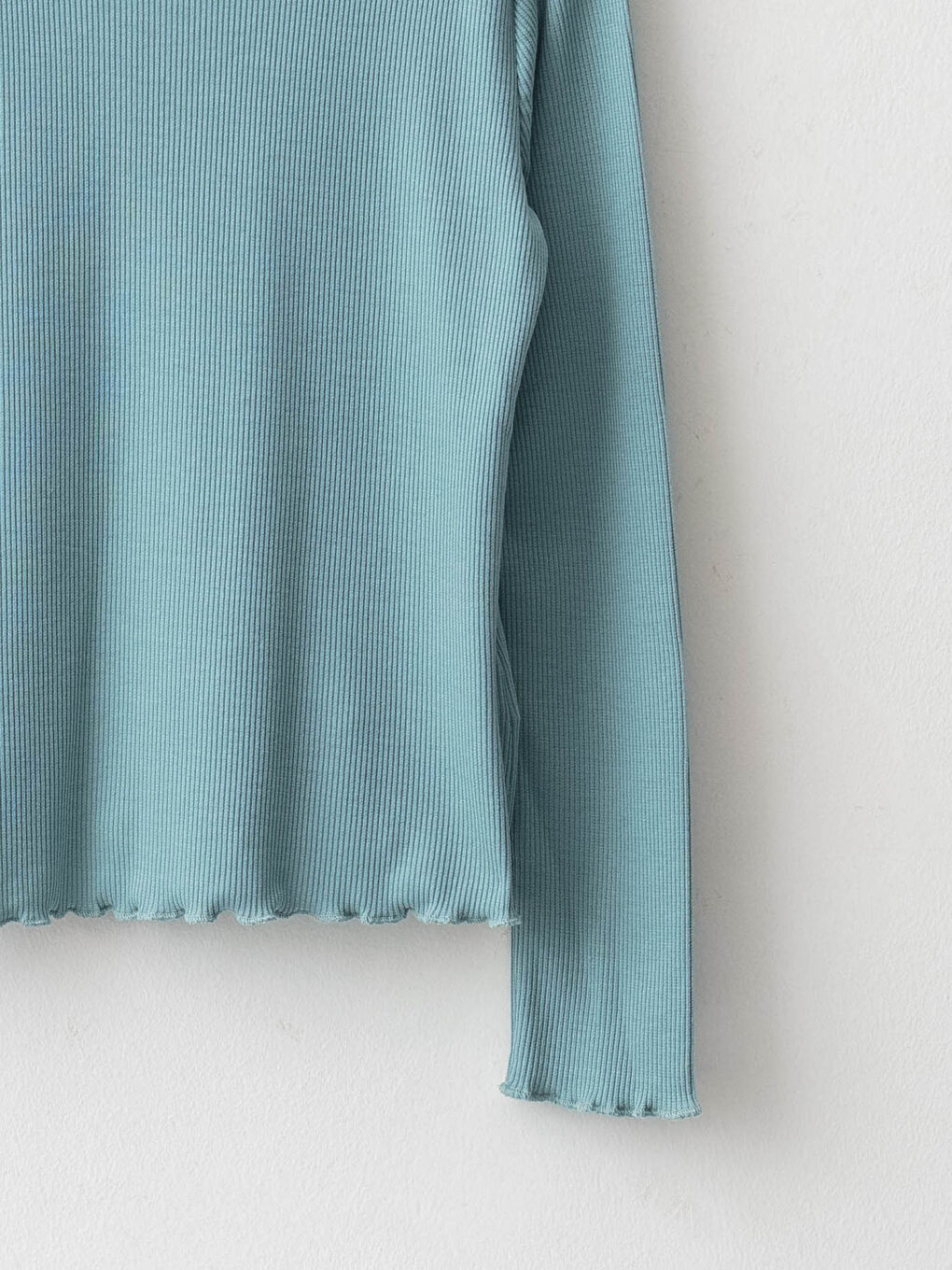 Crew Neck Basic Long Sleeve Girl T-shirt -W1BR53Z4-GP4 - W1BR53Z4-GP4 ...