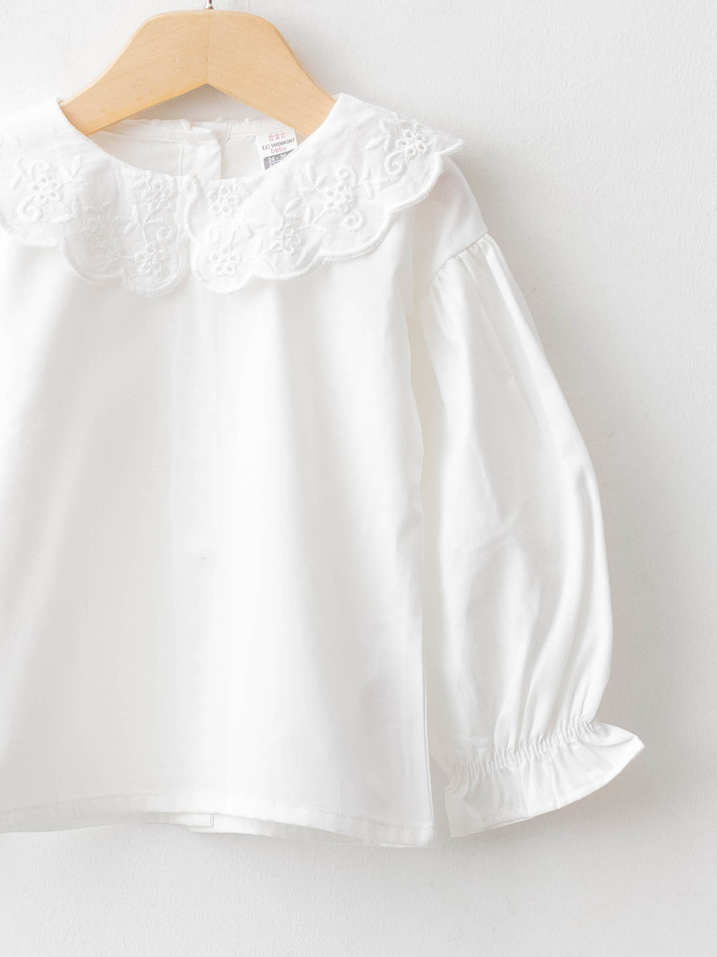 Crew Neck Long Sleeve Baby Girl Blouse -W1EI03Z1-DBD - W1EI03Z1-DBD ...
