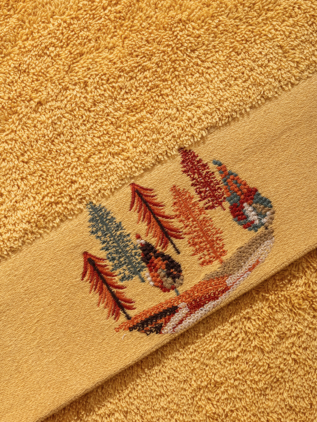 Tree Embroidered Face Towel 50x80 Cm -W2G978Z8-G3M - W2G978Z8-G3M - LC ...