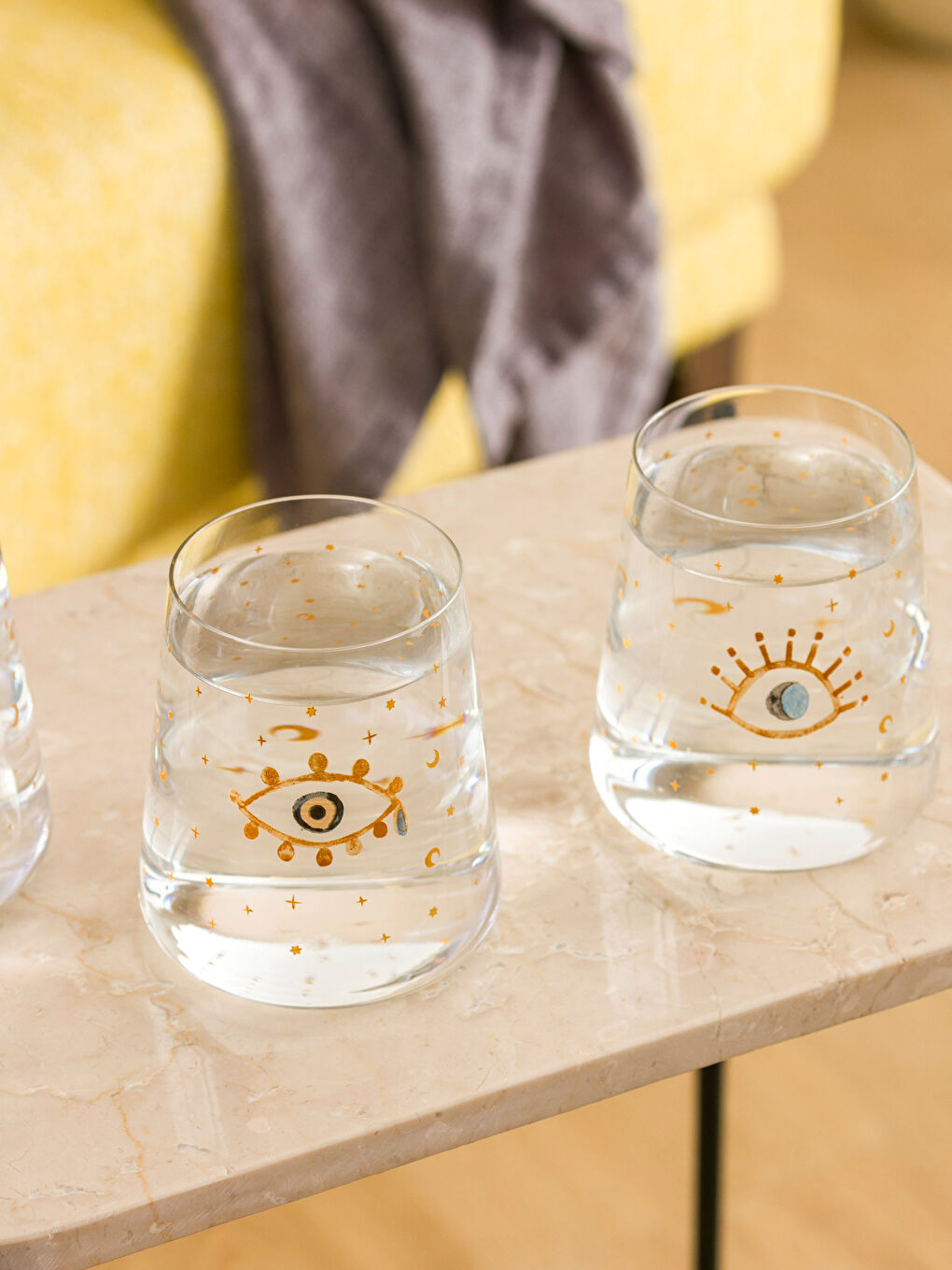 KARIŞIK Göz Baskılı Cam Bardak Seti 380 Ml - W3FS78Z8-F9C | LCW