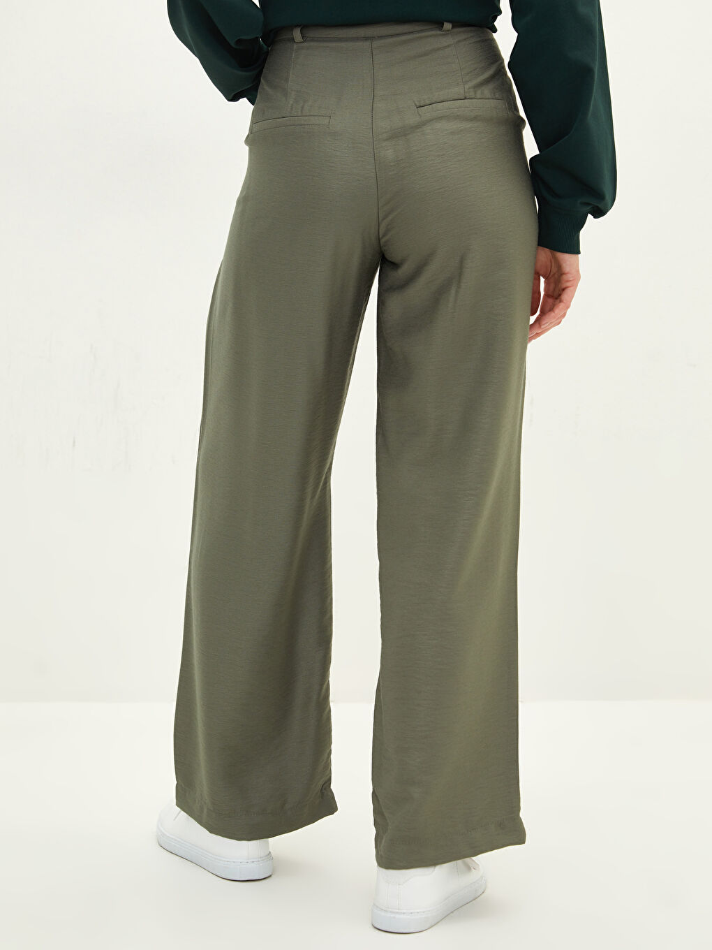 HAKİ LCW Modest Basic Bol Kadın Pantolon - W1IY22Z8-SCL | LCW