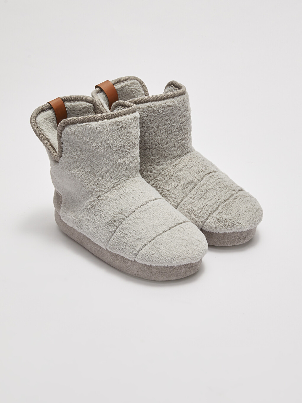Flat Plush Women's House Boots -W1K541Z8-CWL - W1K541Z8-CWL - LC Waikiki