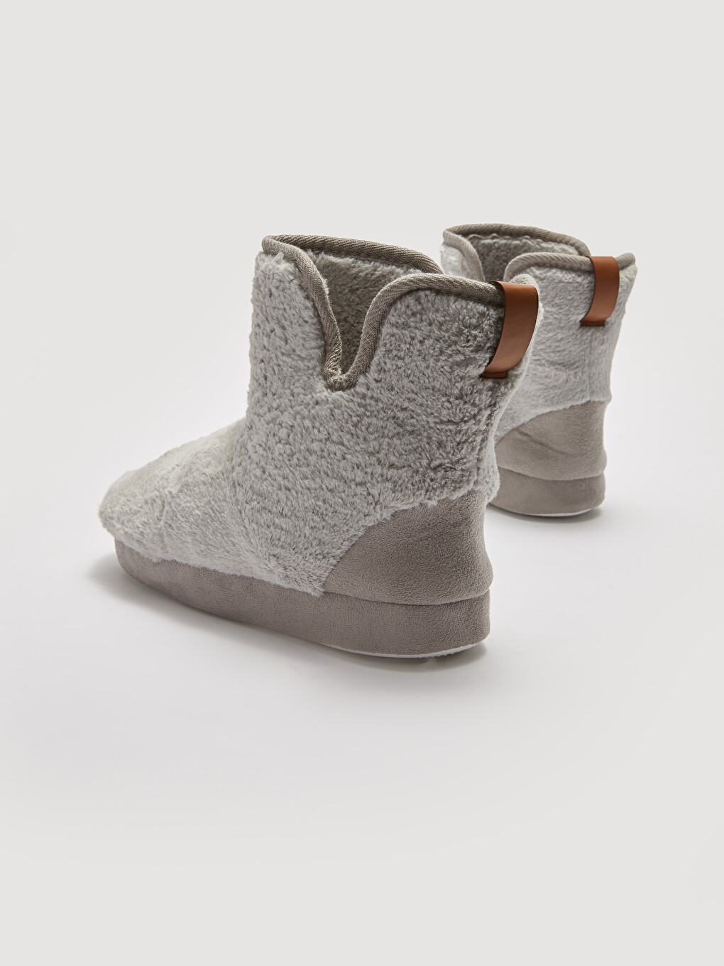 Flat Plush Women's House Boots -W1K541Z8-CWL - W1K541Z8-CWL - LC Waikiki