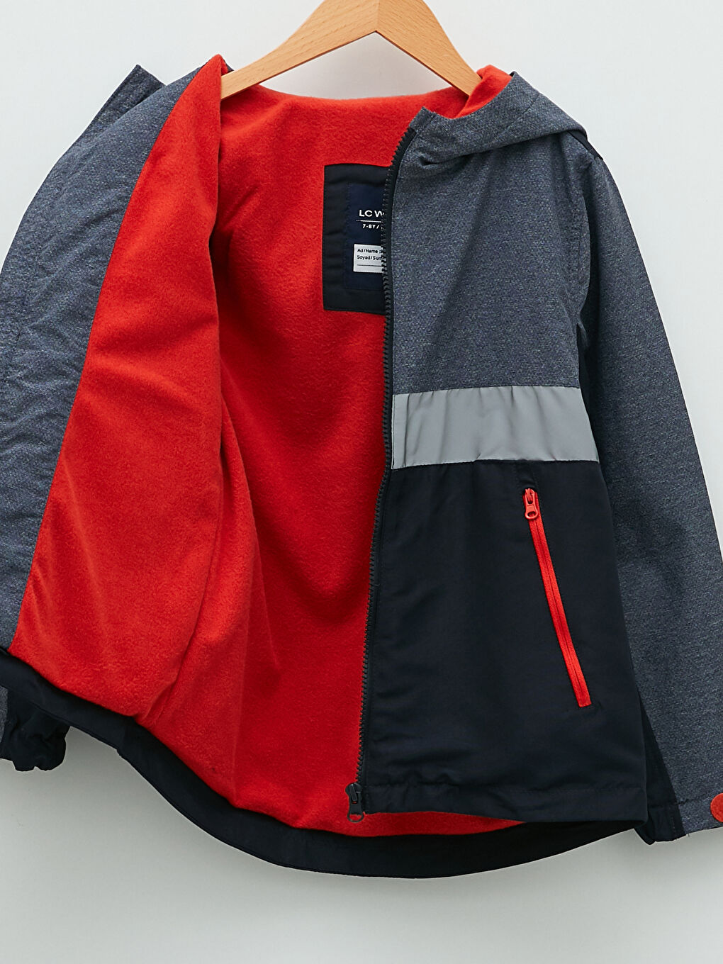 Hooded Color Block Boy Raincoat -S20382Z4-LBF - S20382Z4-LBF - LC Waikiki