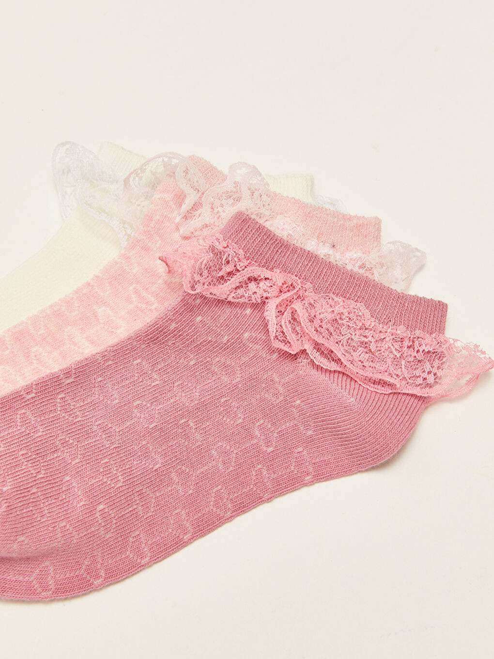 LC WAIKIKI Self-Patterned Girl's Ballet Socks 3 Pieces -S22382Z4-GWU ...