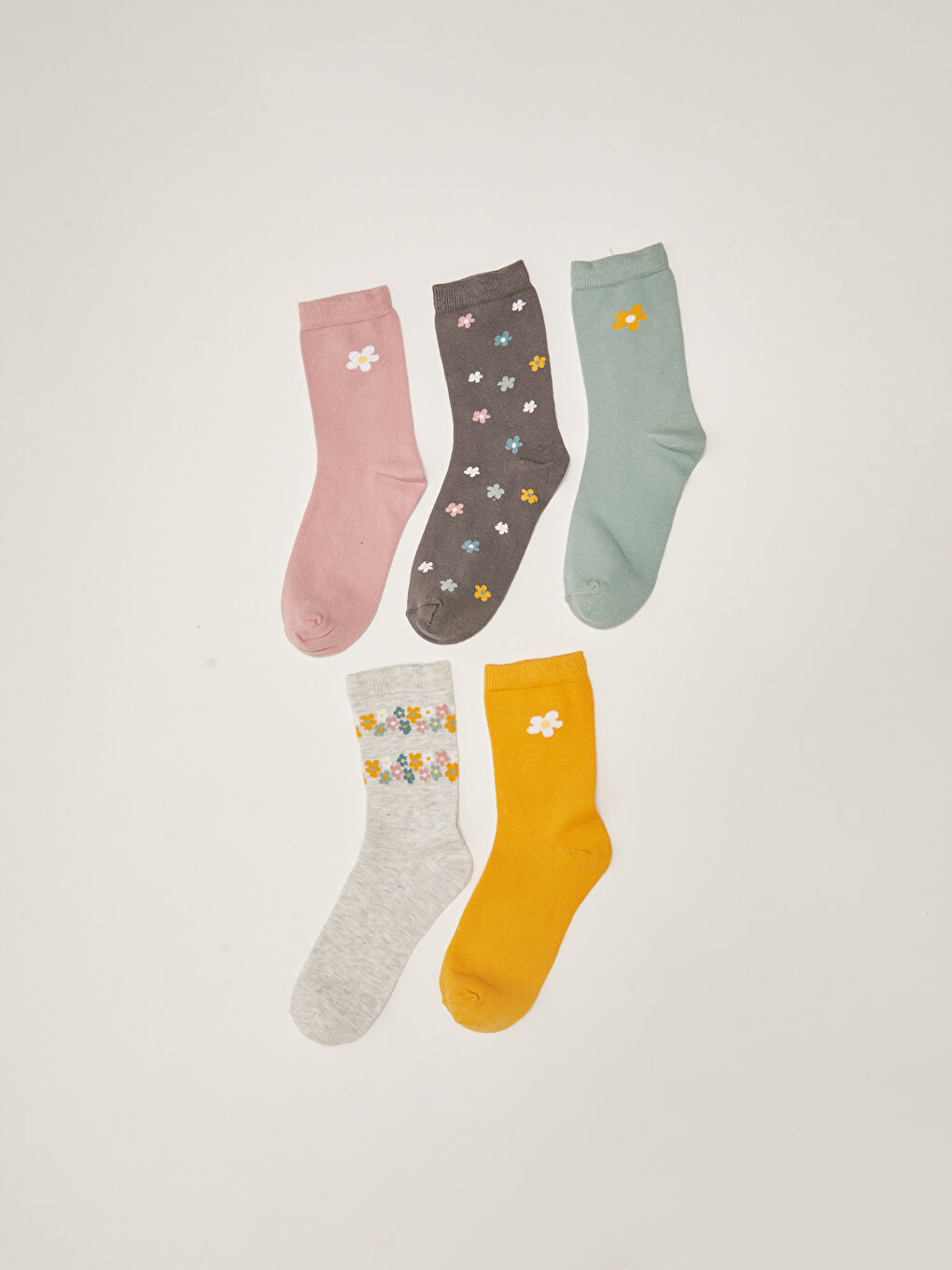 LC WAIKIKI Patterned Women's Ankle Socks 5 Pack -S22917Z8-J5R ...