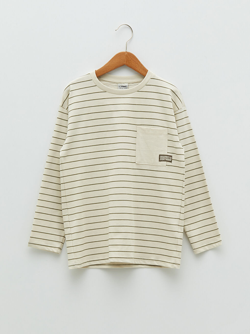 BEJ Bisiklet Yaka Çizgili Uzun Kollu Erkek Çocuk Tişört - S23198Z4-LQA ...