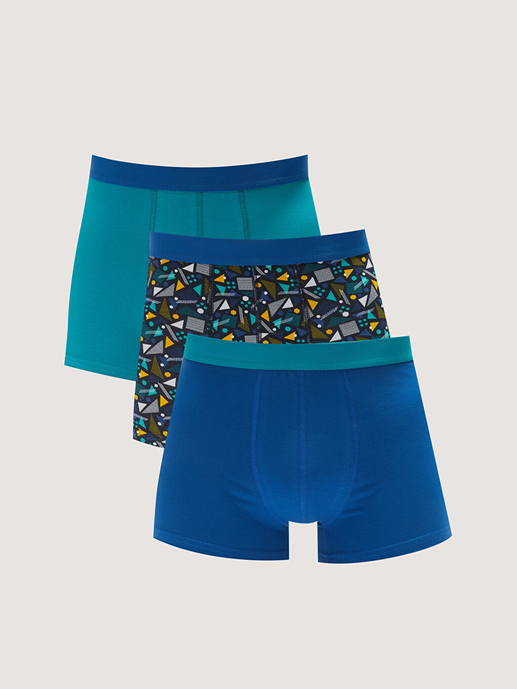 Standard Fit Cotton Flexible Mens Boxer 3 Piece S26355z8 Lsj
