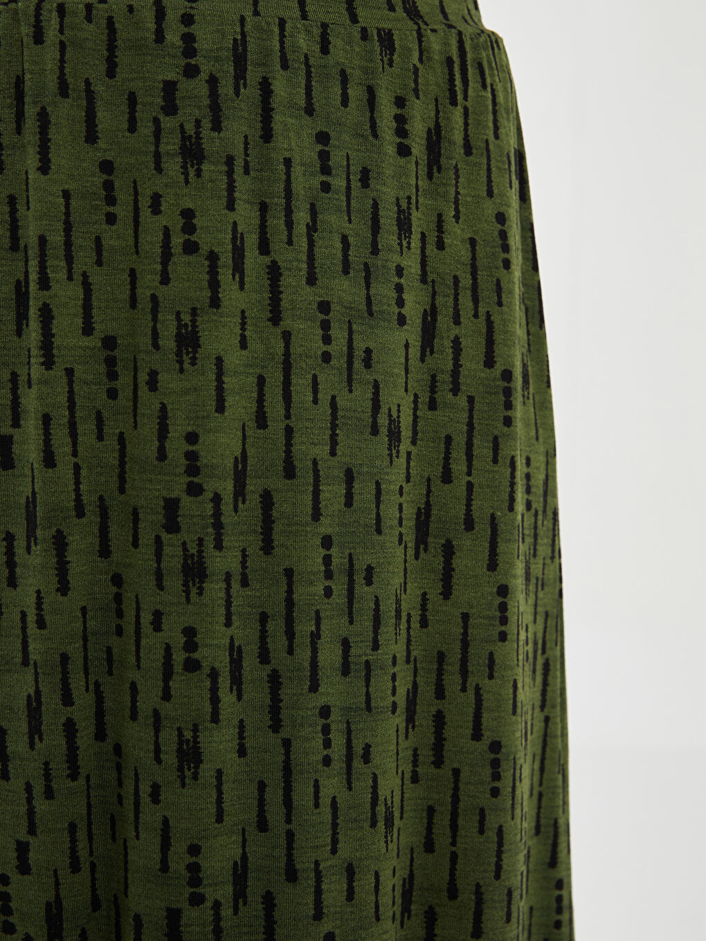 HAKİ Beli Lastikli Desenli A Kesim Kadın Etek - S2AQ61Z8-LS6 | LCW