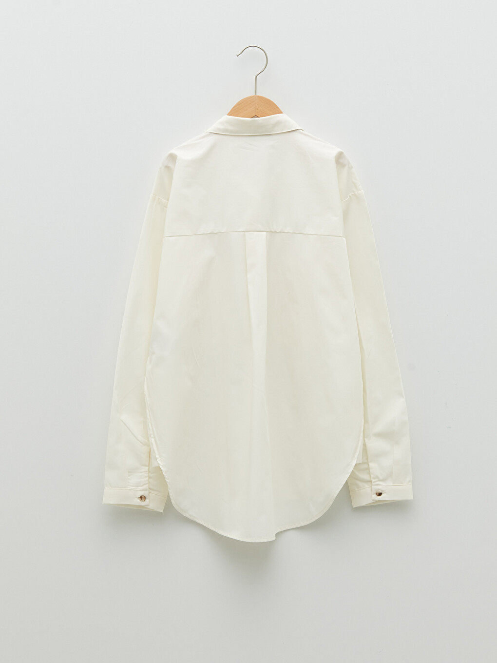 Chemise fille basique en popeline à manches longues -S2EP98Z4-R9J ...